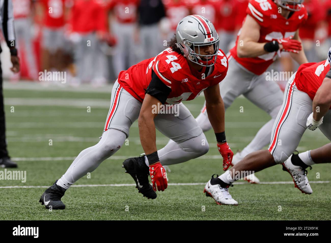 Ohio State defensive lineman J.T. Tuimoloau plays against Penn State ...