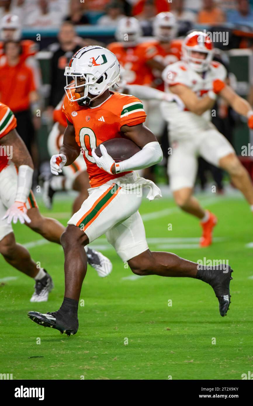 MIAMI GARDENS, FL - OCTOBER 21: Miami wide receiver Brashard Smith (0 ...