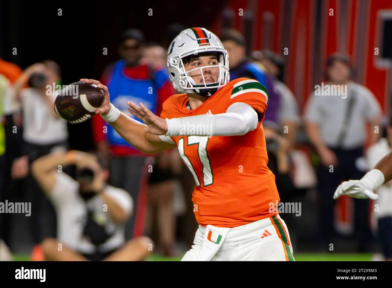 MIAMI GARDENS, FL - OCTOBER 21: Miami quarterback Emory Williams (17 ...