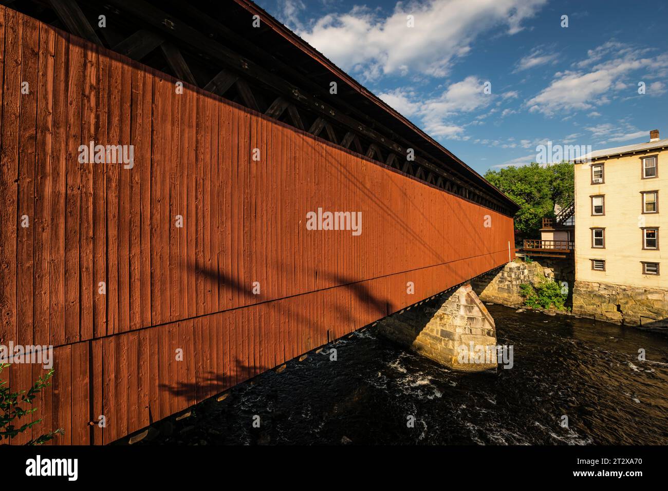 Contoocook Railroad Bridge Hopkinton, New Hampshire, USA Stock Photo ...