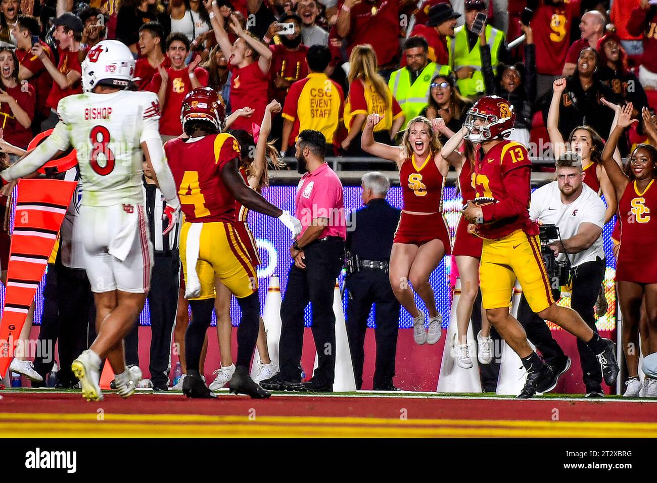 Los Angeles, CA. 21st Oct, 2023. USC Trojans quarterback Caleb Williams ...