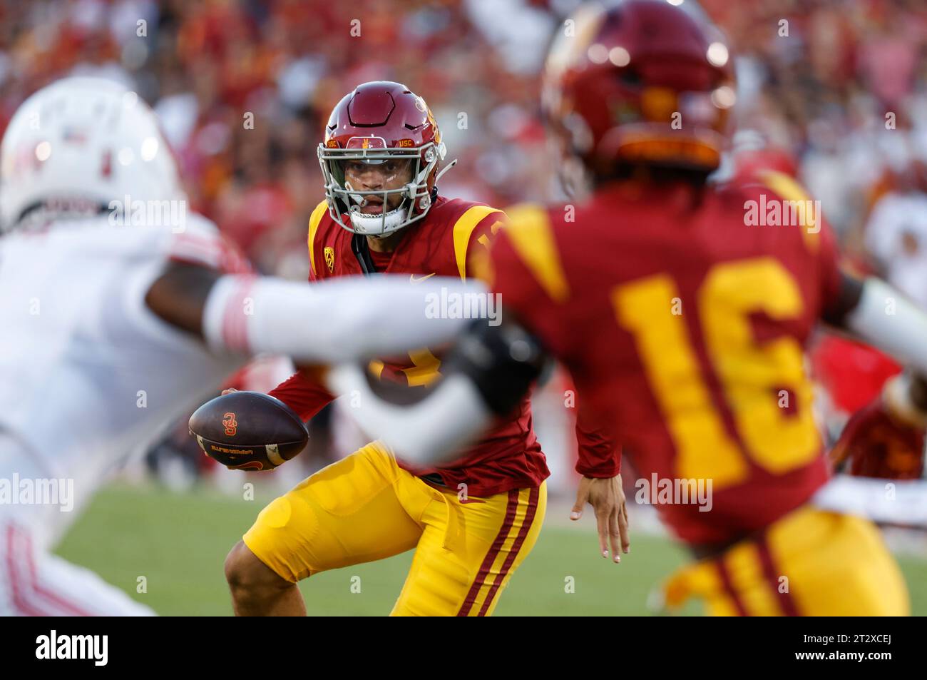 October 21, 2023 USC Trojans quarterback Caleb Williams #13 scrambles ...
