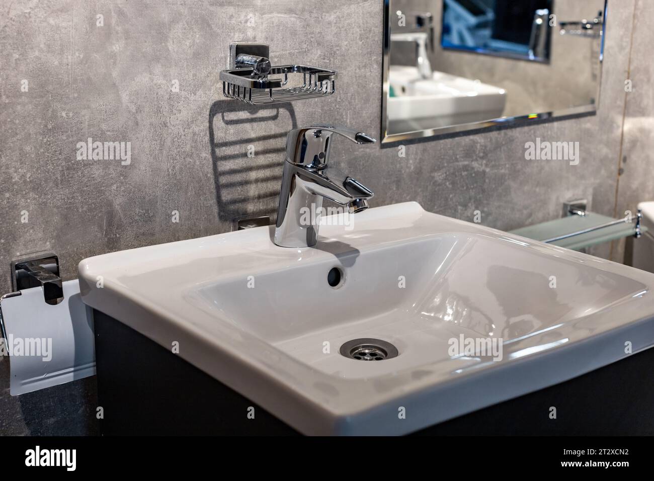 Fittings and accessories for the bathroom Stock Photo - Alamy