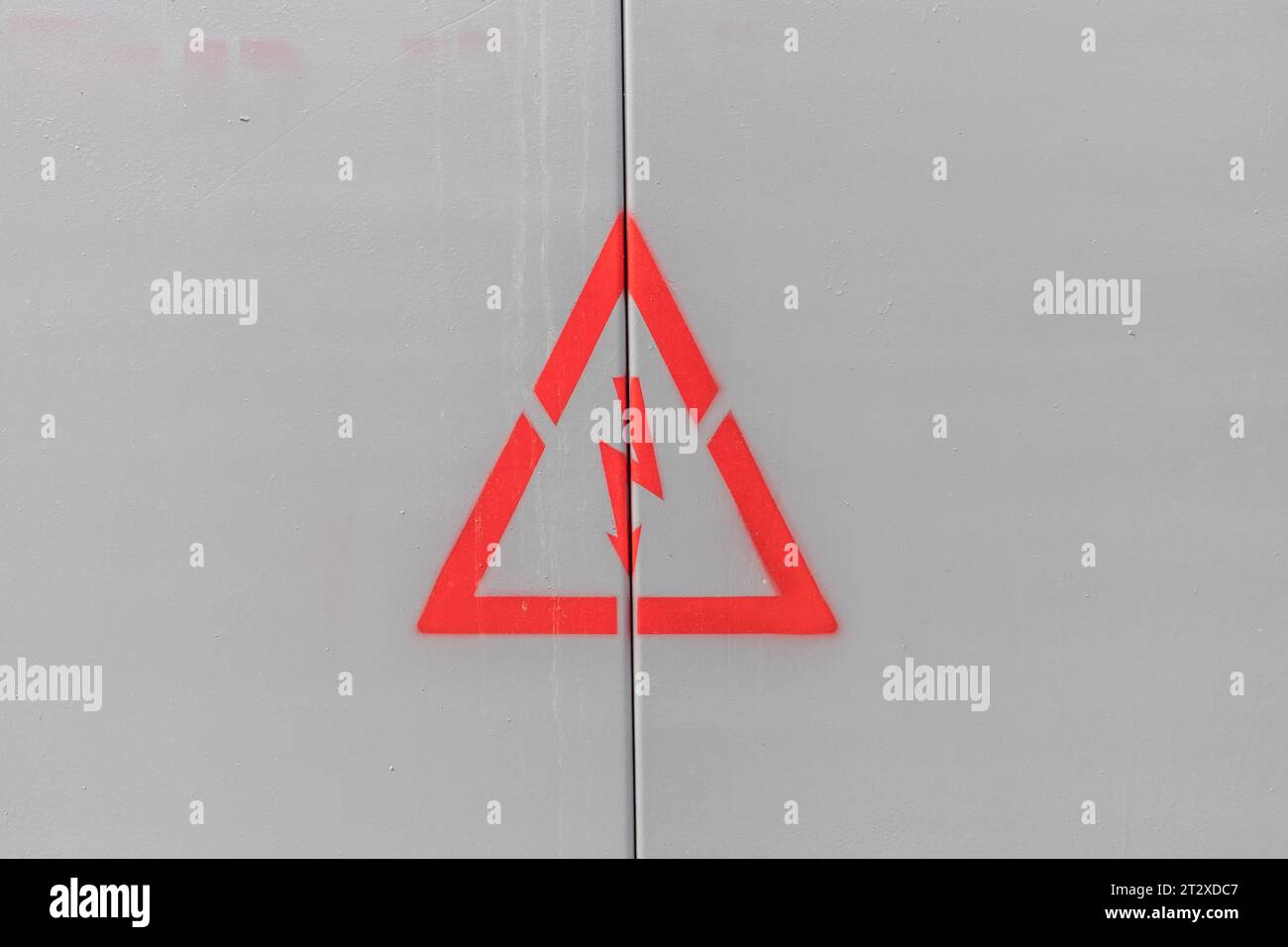 Energy Safety Topics - High Voltage Sign Stock Photo - Alamy