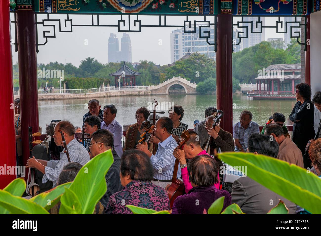 China, Jamming Traditional Style, Beijing Lily Pads Stock Photo - Alamy