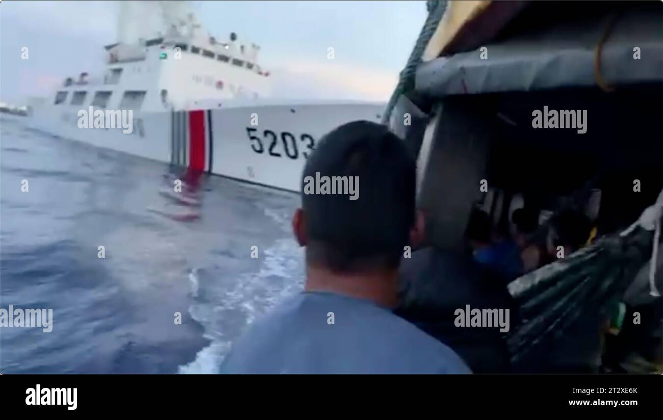 In this image from a video released by the Armed Forces of the ...