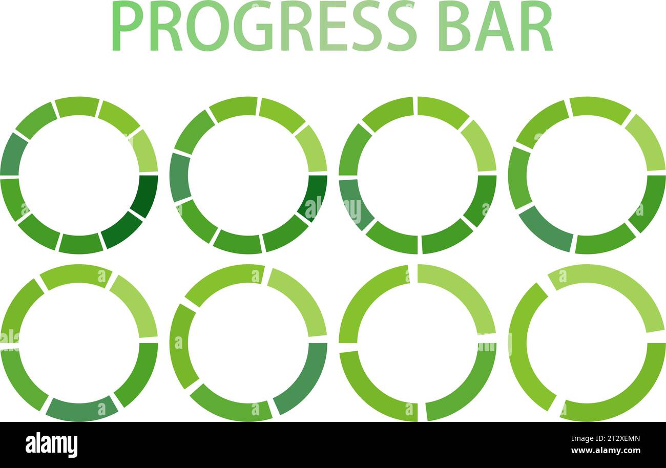 Simple green gradient progress bar, infographic, Vector Illustration Stock Vector Image & Art ...