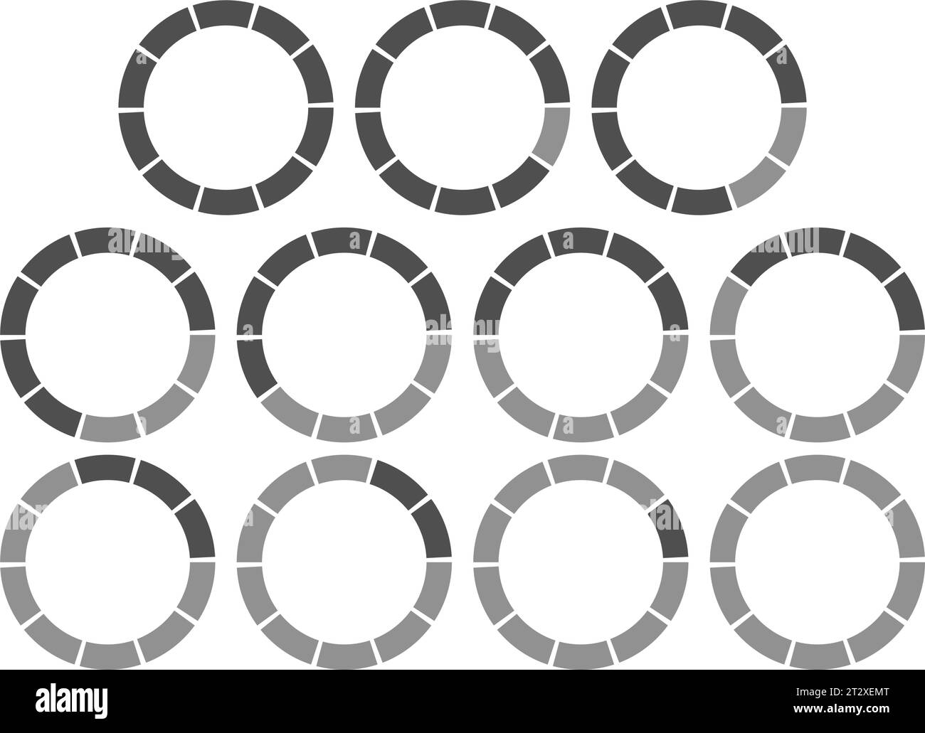 Simple Monochrome Progress Bar Infographic Vector Illustration Stock Vector Image And Art Alamy 