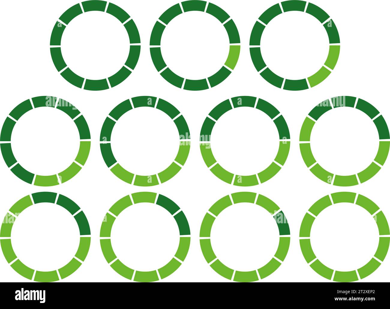Simple green gradient progress bar, infographic, Vector Illustration ...