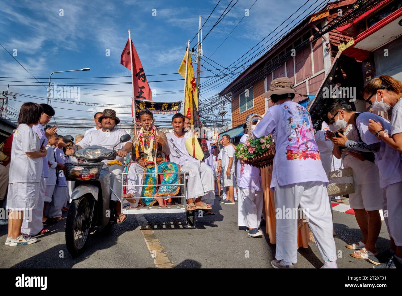 A procession during the Vegetarian Festival (Nine Emperor Gods Festival ...