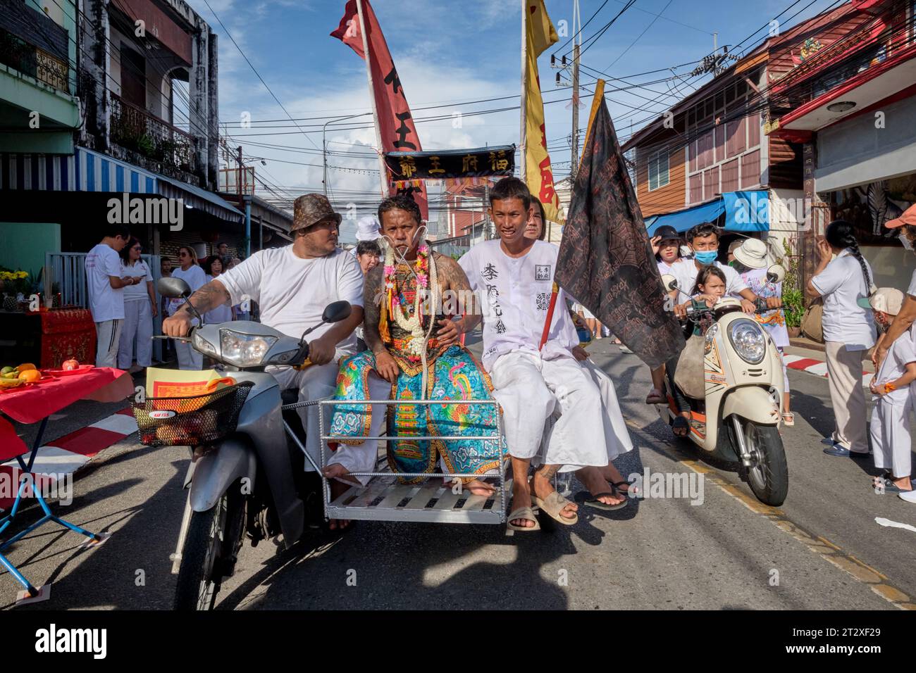 A procession during the Vegetarian Festival (Nine Emperor Gods Festival ...