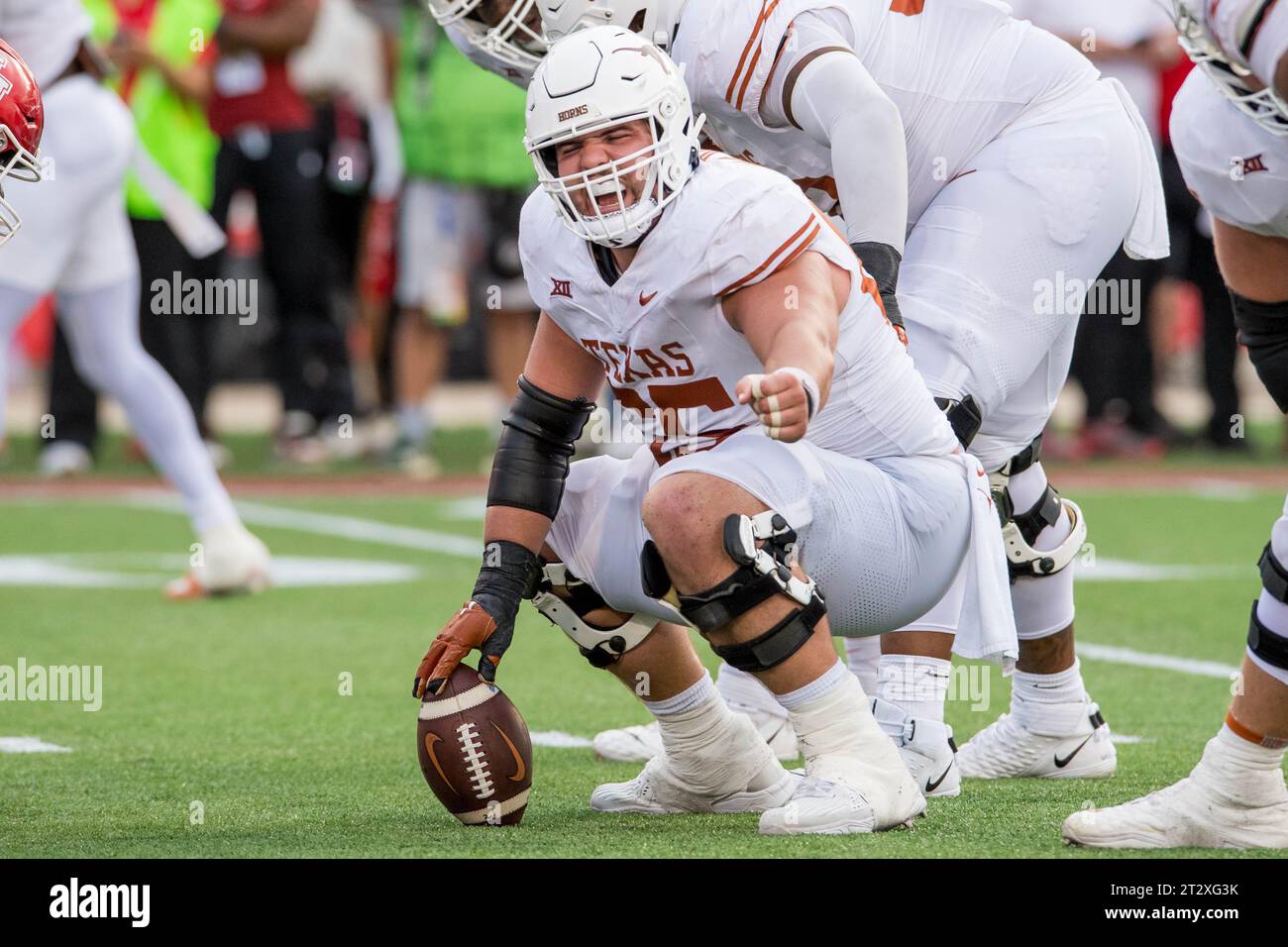 Houston, TX, USA. 21st Oct, 2023. Texas Longhorns offensive lineman ...