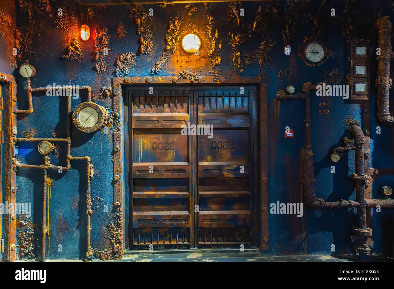 Steampunk style background horizontal Stock Photo - Alamy