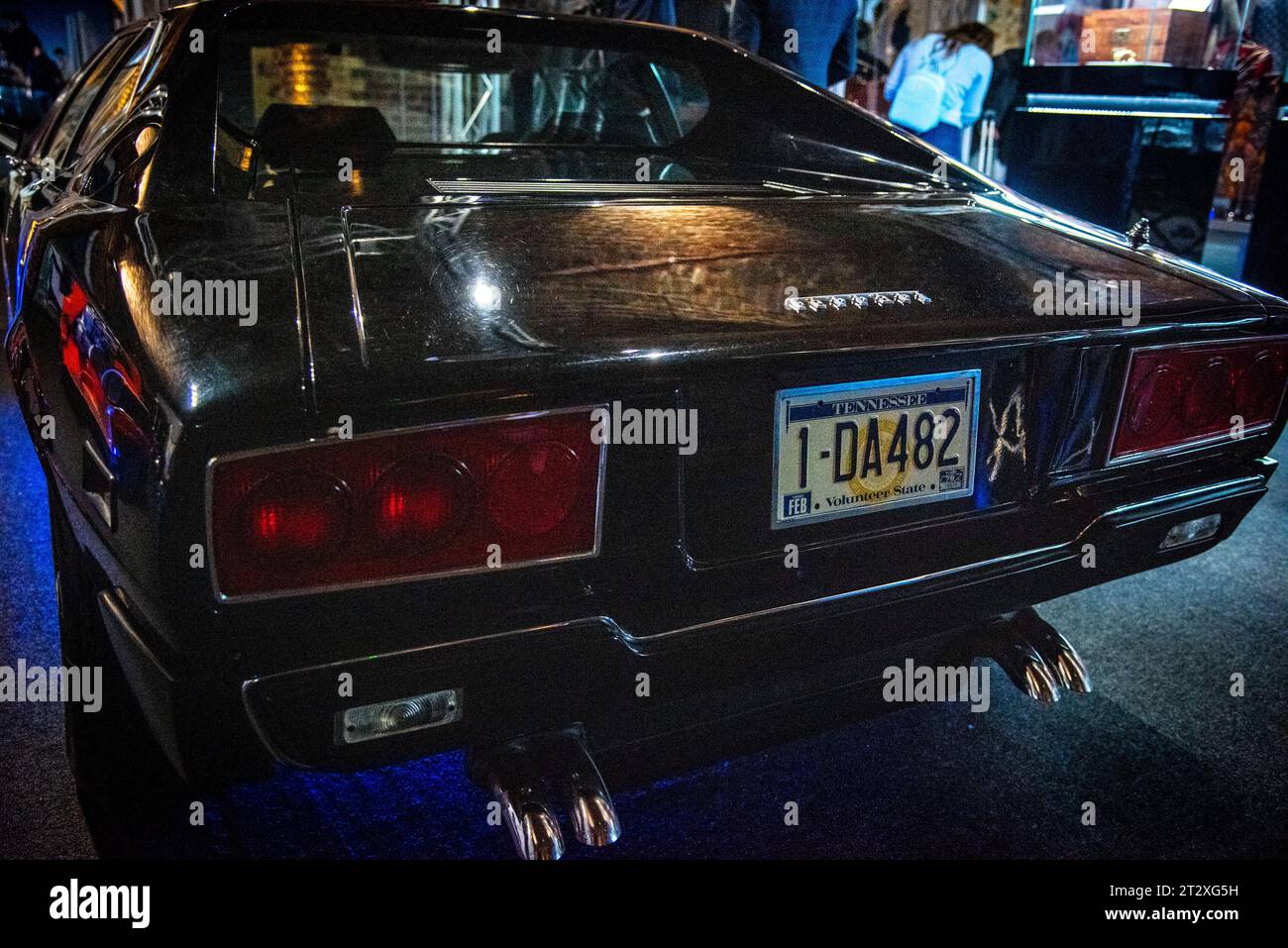 A Ferrari Dino owned by Elvis Presley, at the Direct from Graceland ...