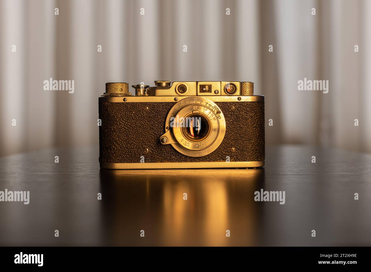 Old rare film rangefinder photo camera Stock Photo - Alamy