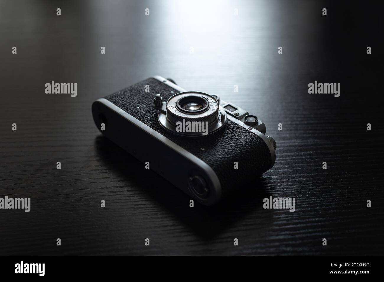 Old rare film rangefinder photo camera Stock Photo - Alamy