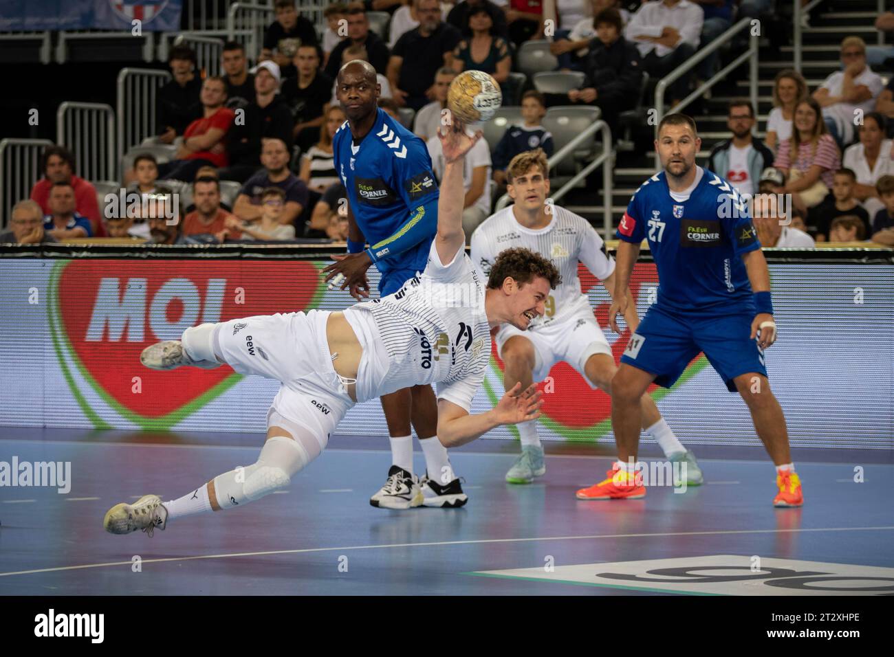 ZAGREB, CROATIA - SEPTEMBER 14, 2023: Machineseeker EHF Champions League, HC Zagreb vs THW Kiel ...