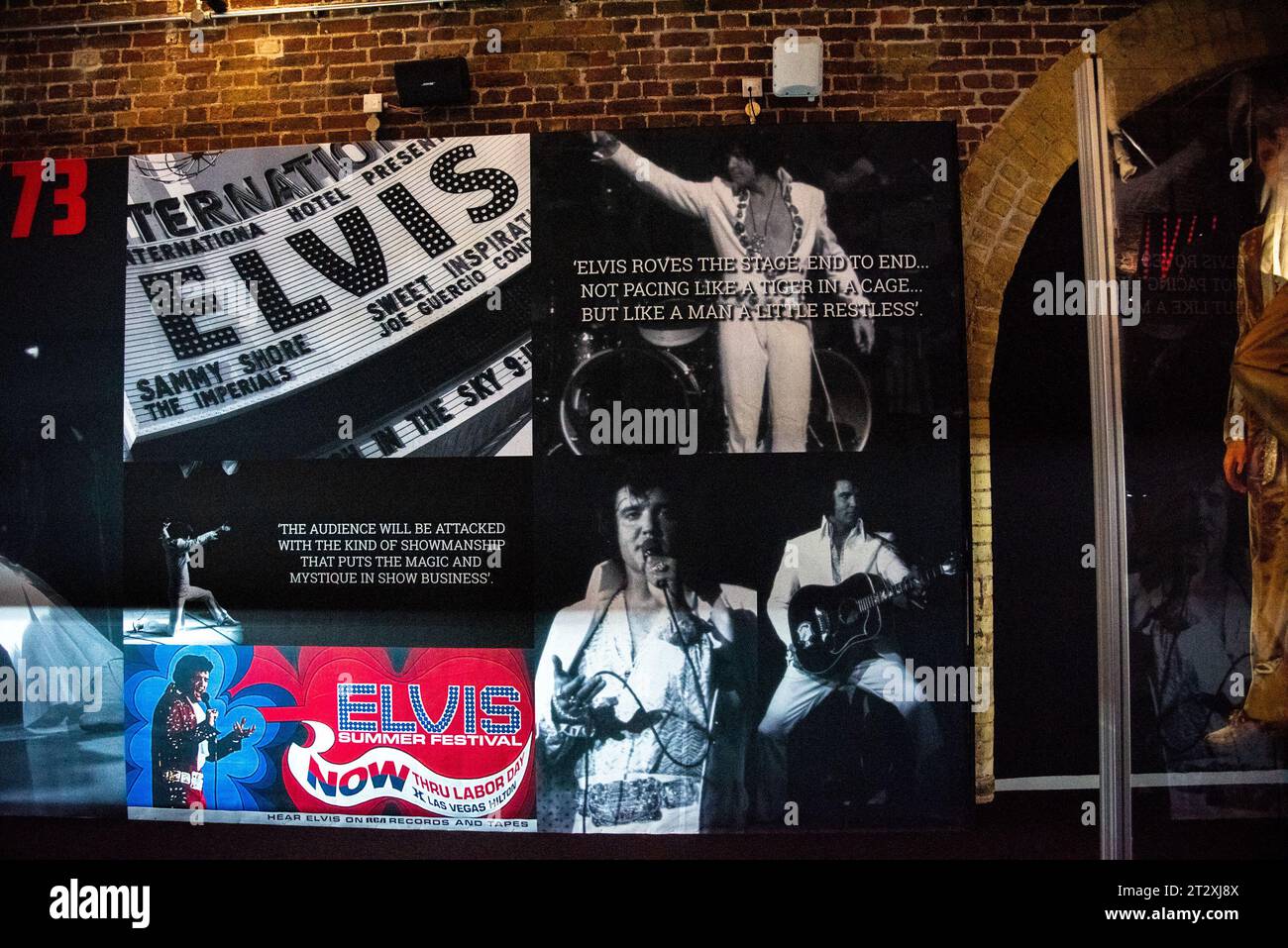 London, UK. 19th Oct, 2023. Black and white photographs of Elvis ...