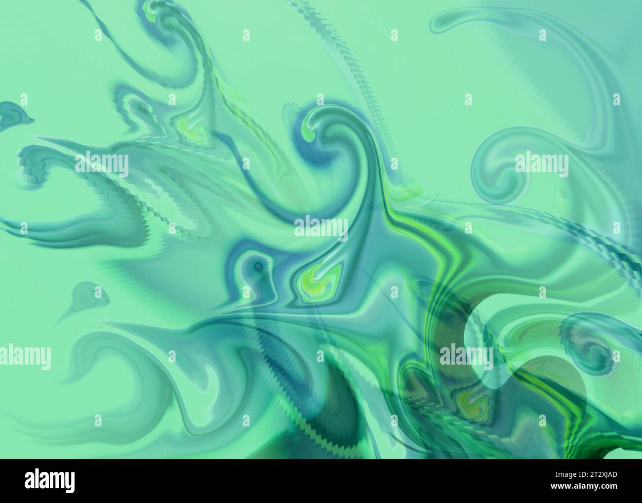 Abstract pattern or background. Blue, green. Waves. Blurred image ...