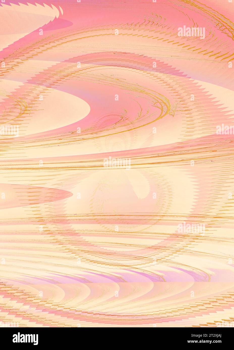 Abstract pattern or background. Pink, purple, yellow. Waves. Blurred ...