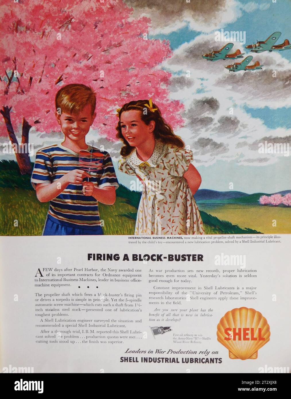 Leaders in Wartime Production rely on SHELL INDUSTRIAL LUBRICANTS 1943 ...
