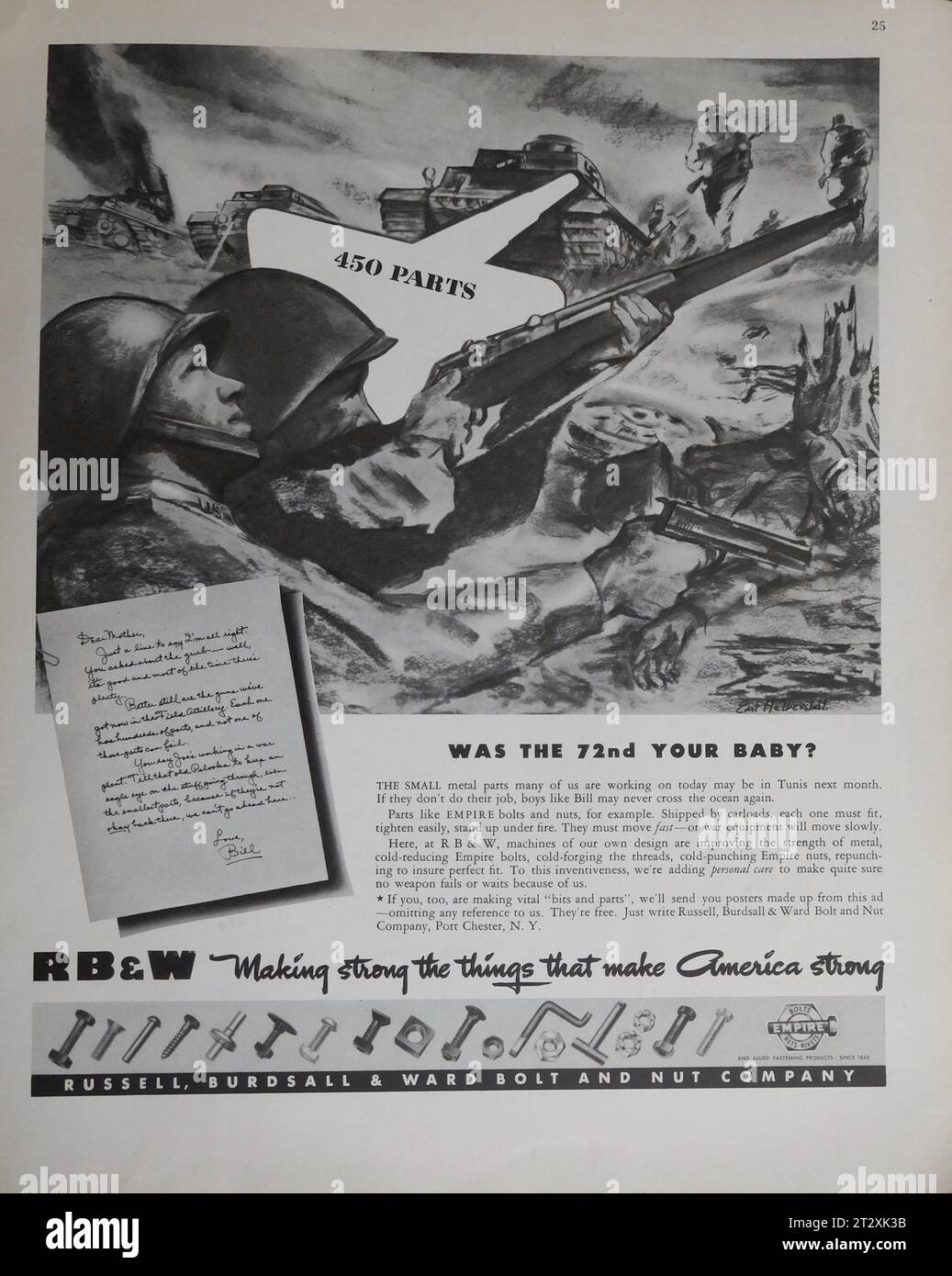 Metal Parts for US Army Military Equipment 1943 US Magazine ...