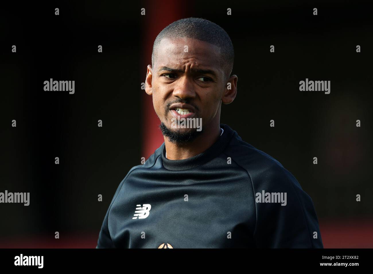 Dagenham coach Lewis Young during Dagenham & Redbridge vs Woking ...