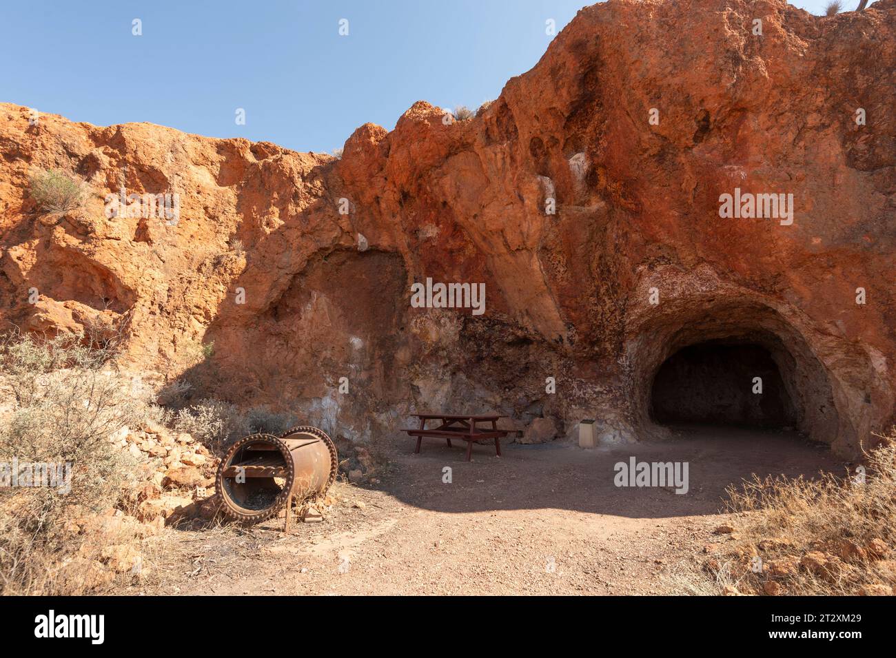 Historical Sandstone Brewery built into a rock cave in 1907, Sandstone ...