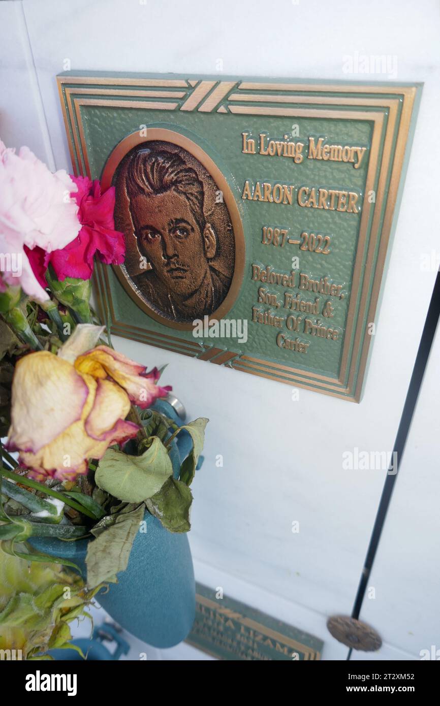 Los Angeles, California, USA 20th October 2023 Singer Aaron Carter ...