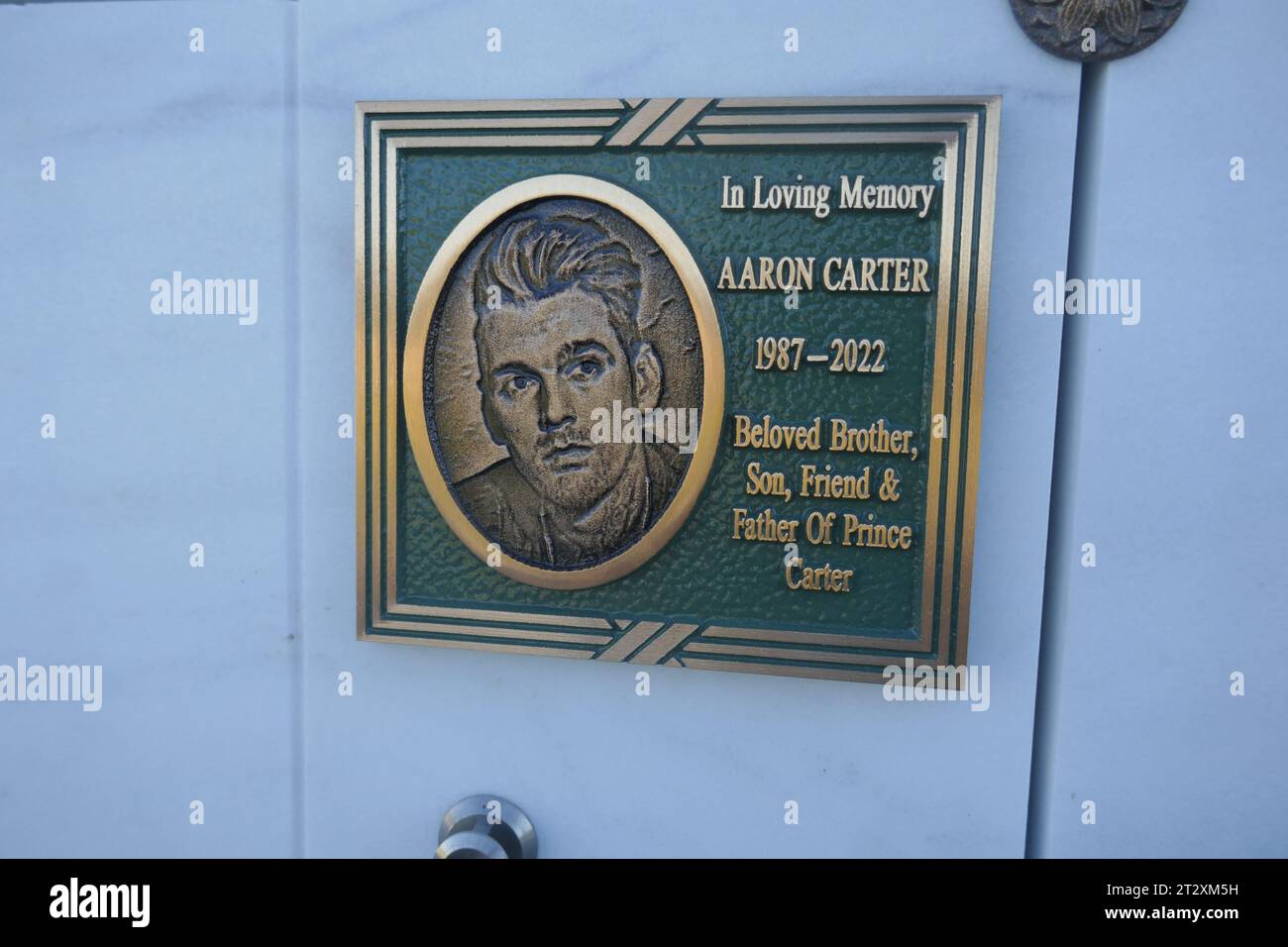 Los Angeles, California, USA 20th October 2023 Singer Aaron Carter ...