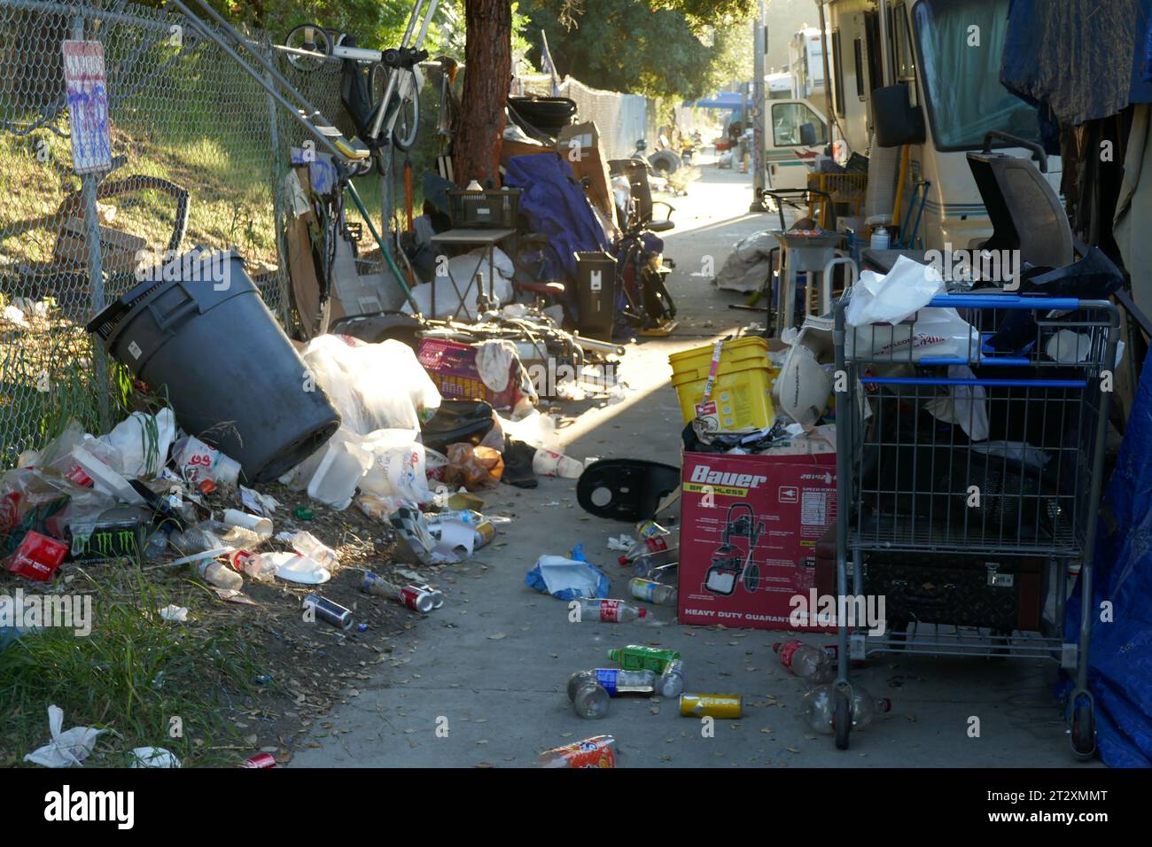 Los Angeles, California, USA 20th October 2023 Homeless Camp and ...