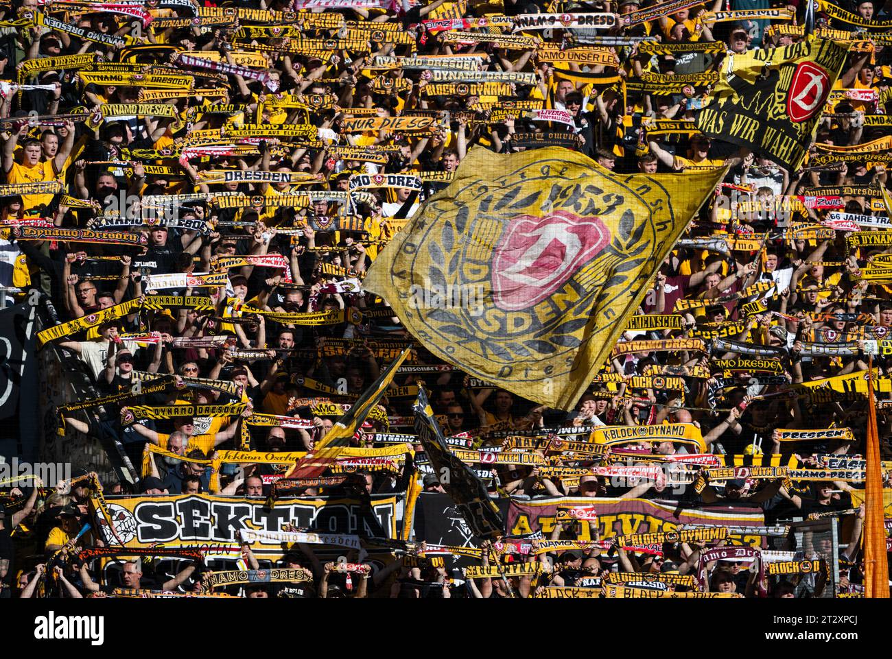 Dresden, Germany. 21st Oct, 2023. Soccer: 3rd league, SG Dynamo Dresden ...
