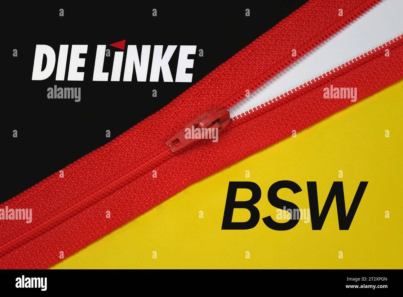 RECORD DATE NOT STATED Reißverschluss mit Die Linke und BSW, 22.10.2023 ...