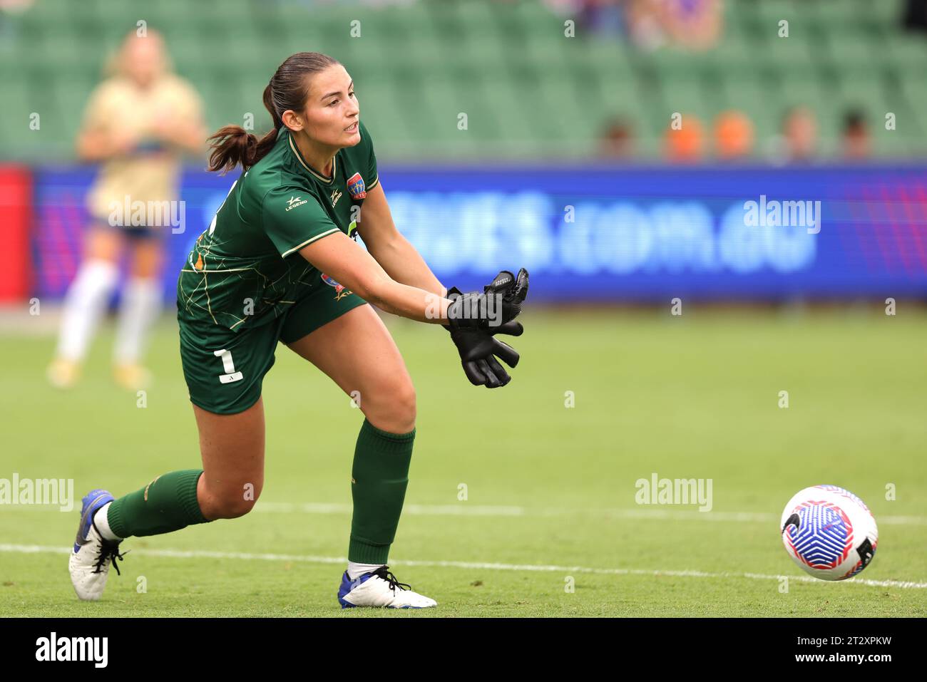 Perth, Australia. 22nd Oct, 2023. Izzy Nino of the Jets during the A ...