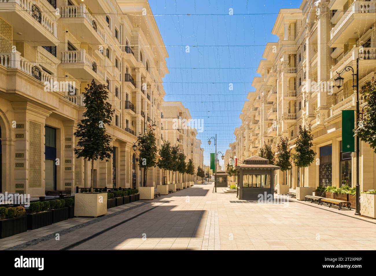 City central street with beautiful architecture. Tourism theme Stock ...