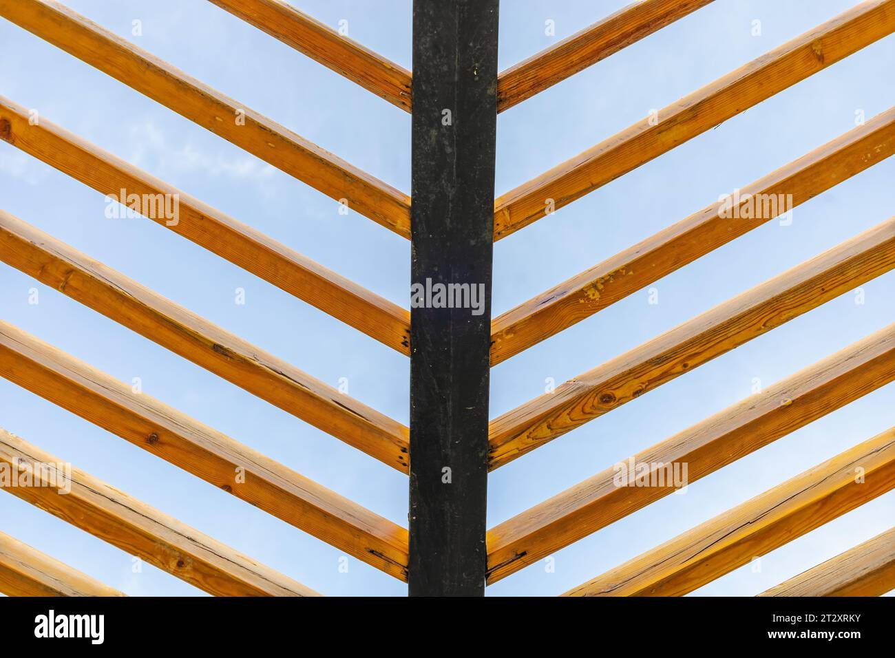Background with wooden partition texture Stock Photo - Alamy