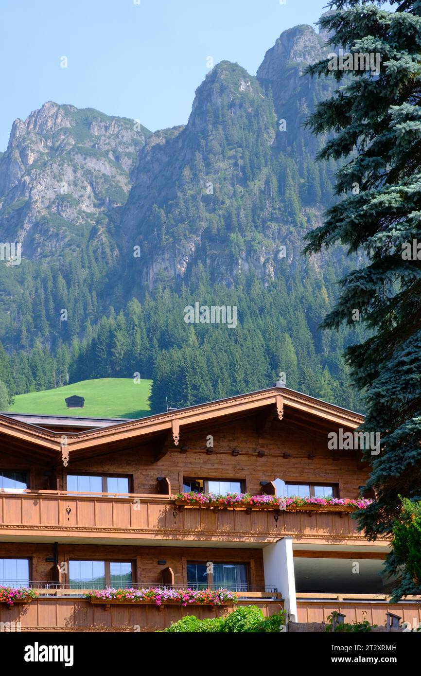 Traditional wooden alpine house hi-res stock photography and images - Alamy