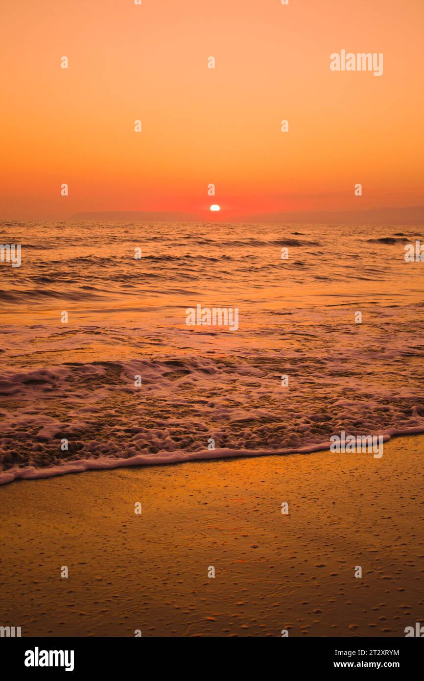 Limassol, Cyprus Sunset postcard Stock Photo - Alamy