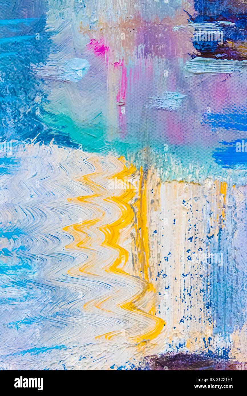 Abstract fragment texture of an old canvas wall with graffiti. Element ...