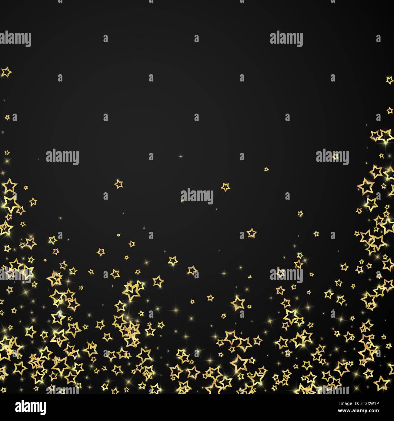 Christmas spirit. Scattered falling stars. Festive christmas confetty ...