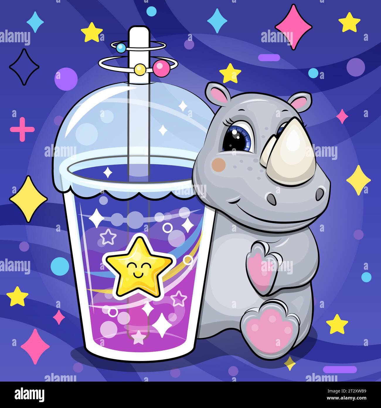 Rhinoceros horn cup Stock Vector Images - Alamy