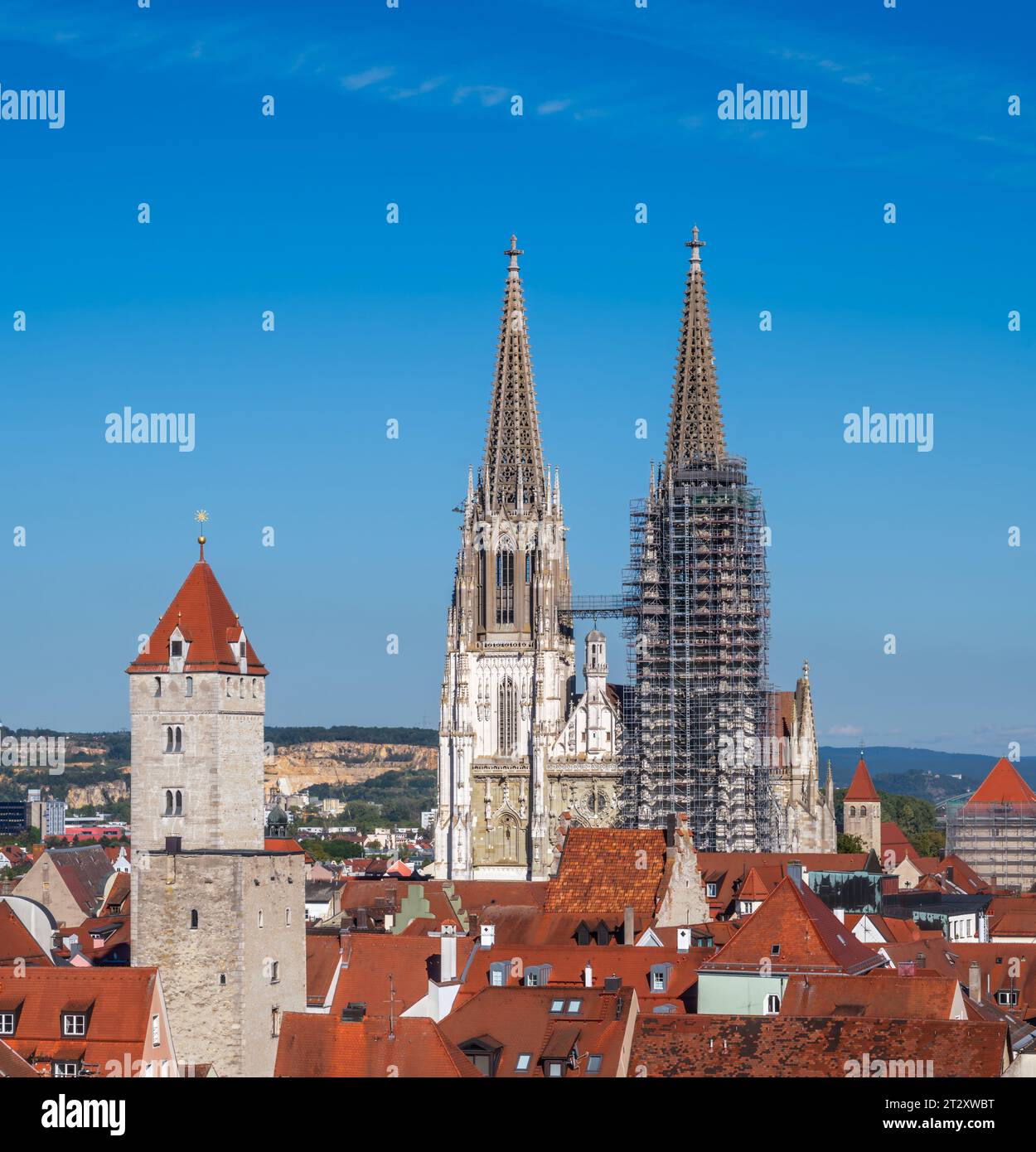 Regensburg cathedral aerial hi-res stock photography and images - Alamy