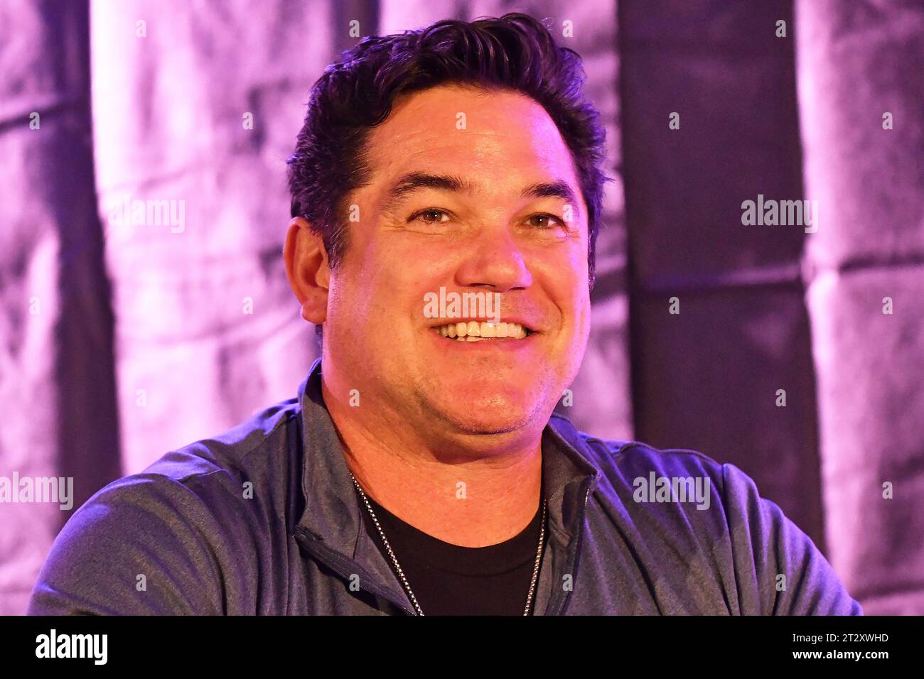 American actor Dean Cain speaks during the second year of the Comic-Con ...