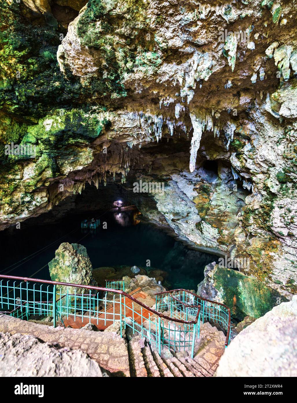 Cave at Los Tres Ojos National Park in Santo Domingo, Dominican ...