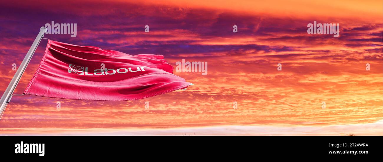 UK Labour Party flag Stock Photo - Alamy