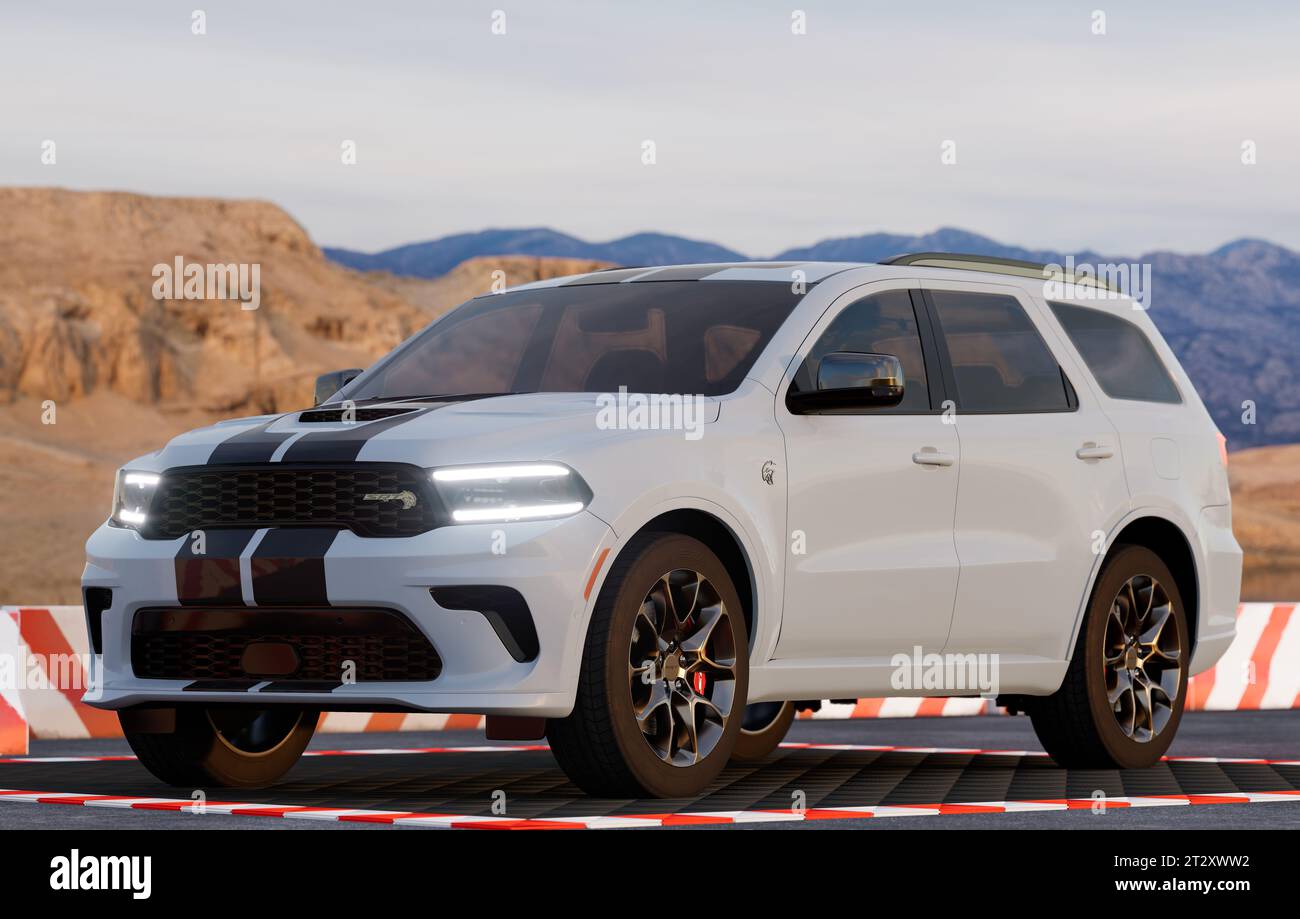 Dodge Durango SRT - an SUV brimming with power Stock Photo - Alamy