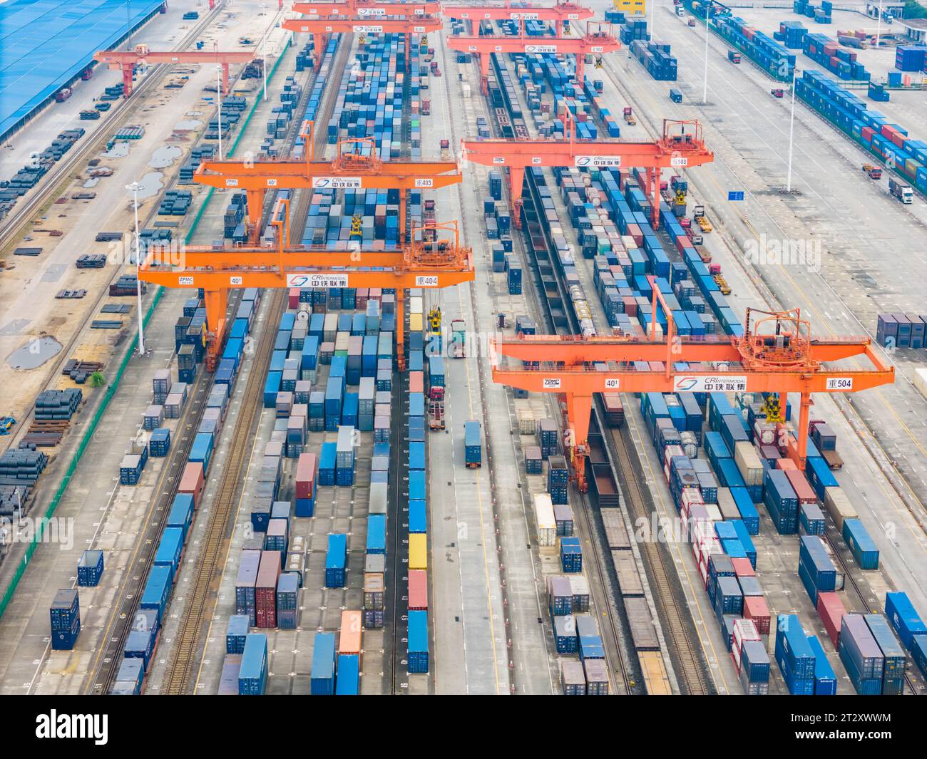 CHONGQING, CHINA - OCTOBER 22, 2023 - An aerial photo shows the West ...