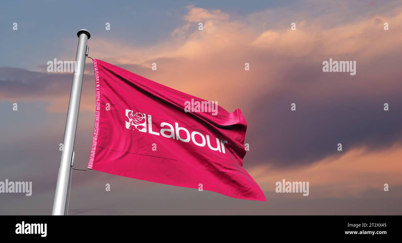 UK Labour Party flag Stock Photo - Alamy