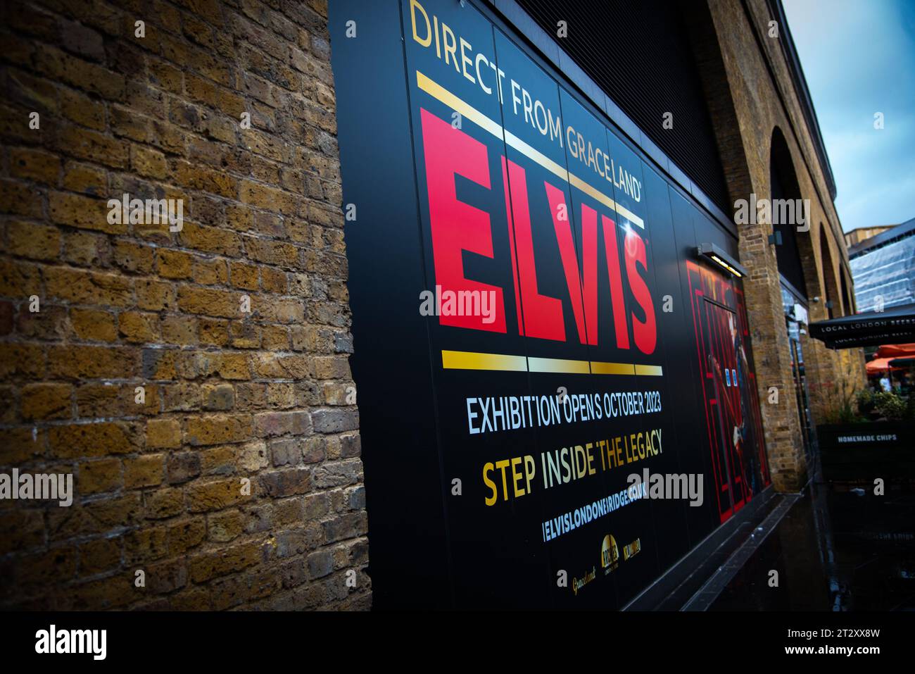 Advertisement of the Direct from Graceland: Elvis exhibition which is ...