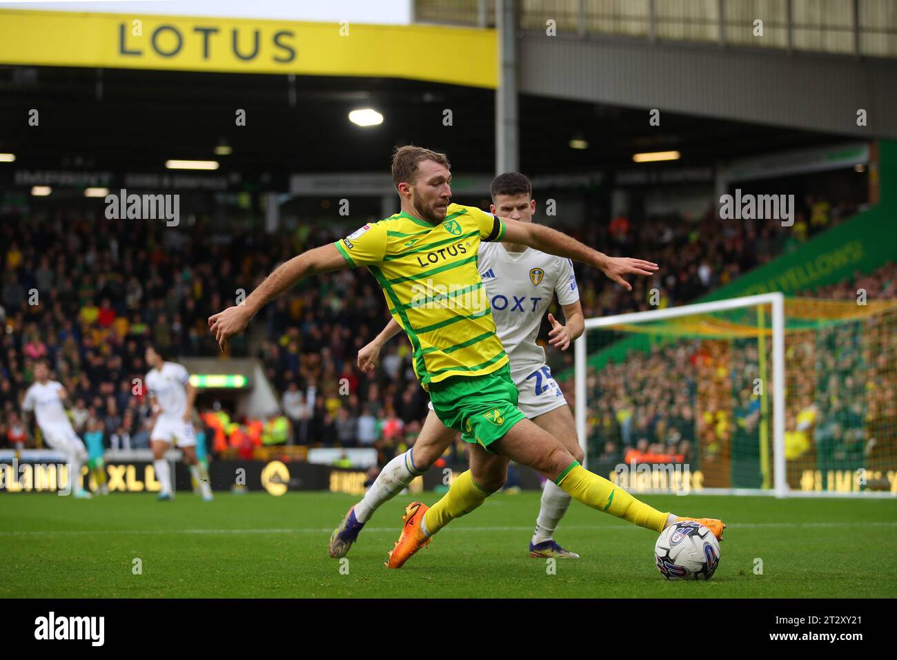Jack Stacey of Norwich City and Sam Byram of Leeds United - Norwich ...